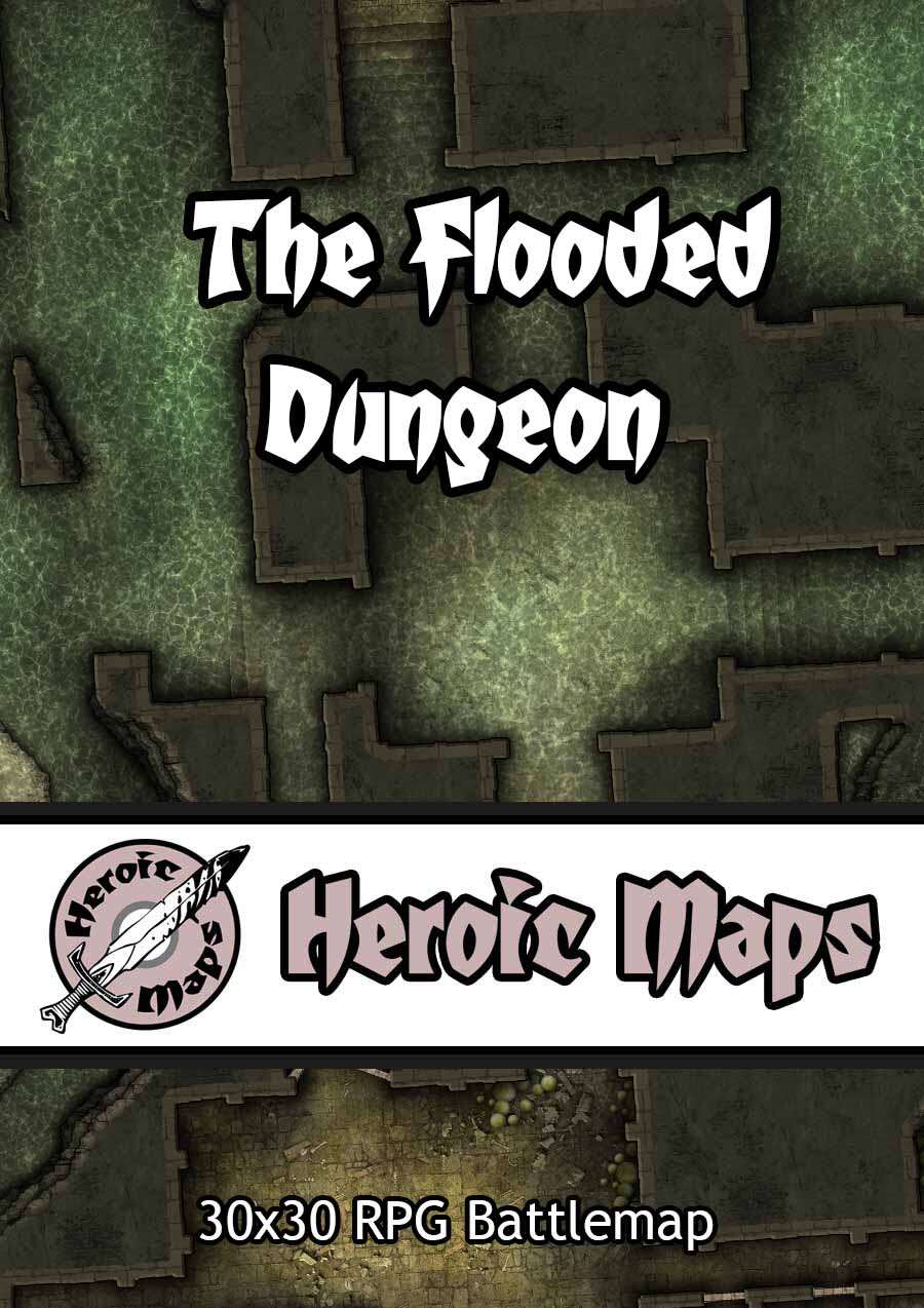 Heroic Maps - The Flooded Dungeon - Heroic Maps | Caverns & Tunnels ...
