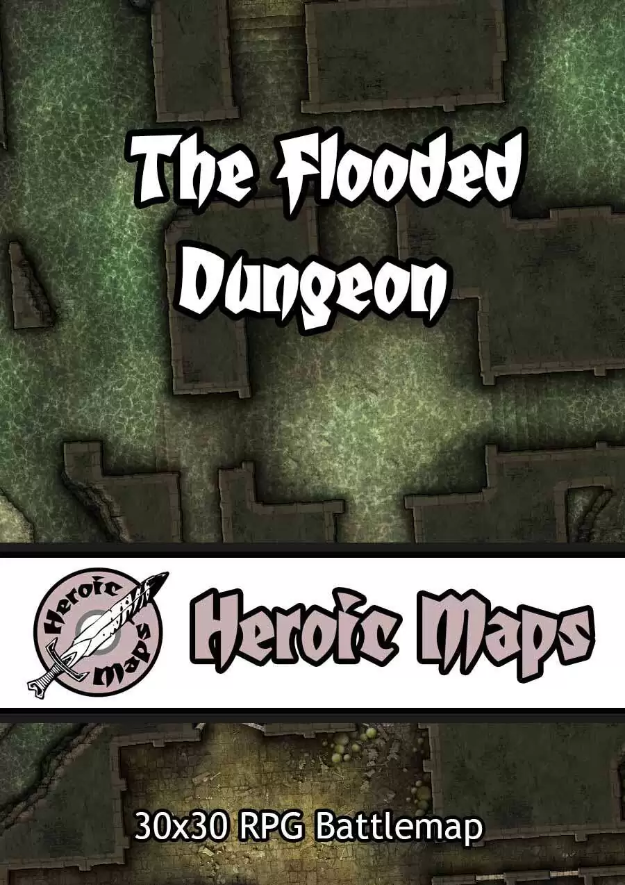 Heroic Maps - The Flooded Dungeon - Heroic Maps | Caverns & Tunnels ...