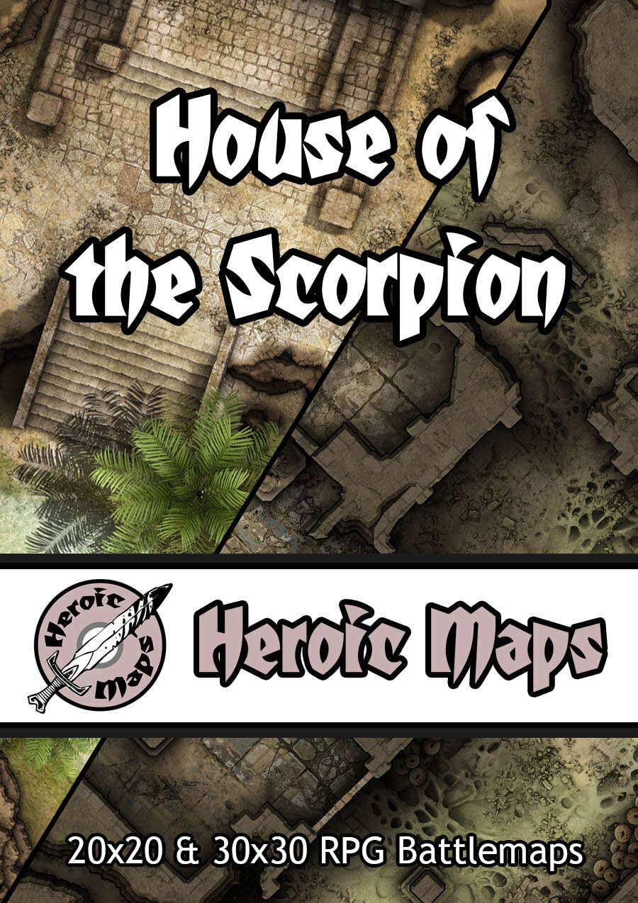 Heroic Maps - House of the Scorpion - Heroic Maps | Caverns & Tunnels ...