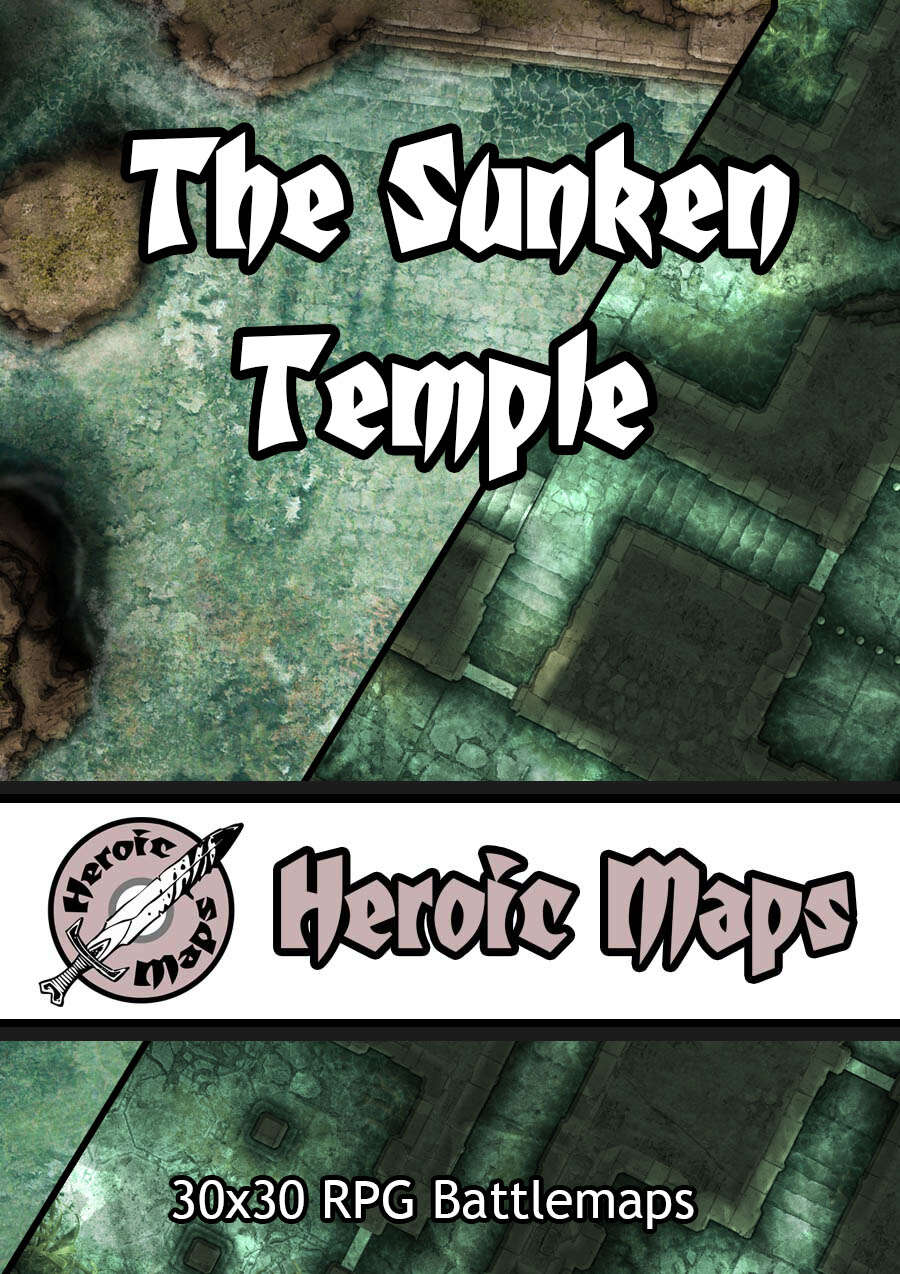 Heroic Maps - The Sunken Temple - Heroic Maps | Caverns & Tunnels ...
