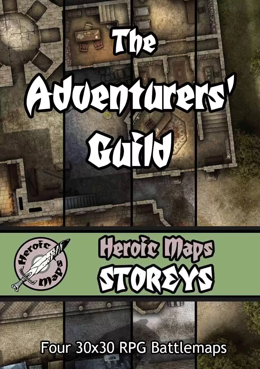 Heroic Maps - Storeys: The Adventurers' Guild - Heroic Maps | Buildings ...