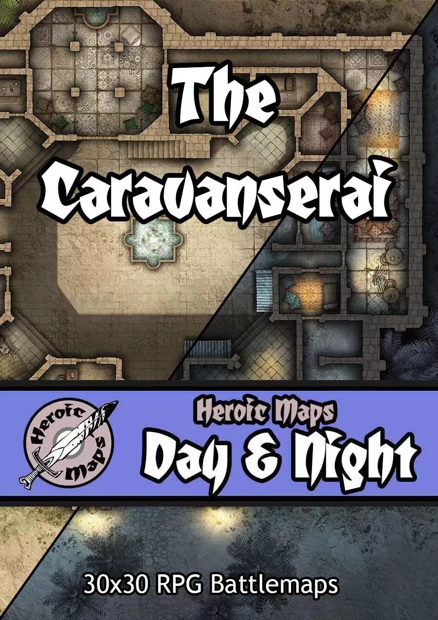 Heroic Maps - Day & Night: The Caravanserai - Heroic Maps | Buildings ...