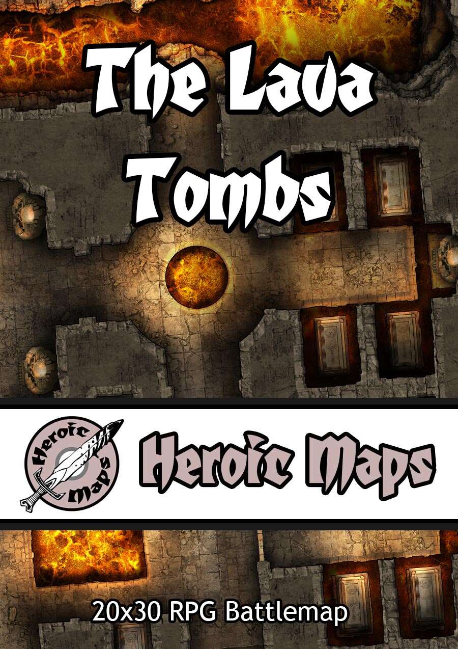 Heroic Maps - The Lava Tombs - Heroic Maps | Caverns & Tunnels ...