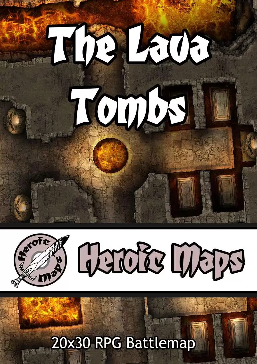 Heroic Maps - The Lava Tombs - Heroic Maps | Caverns & Tunnels ...