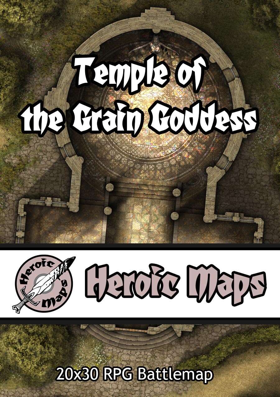 Heroic Maps - Temple of the Grain Goddess - Heroic Maps | Buildings ...