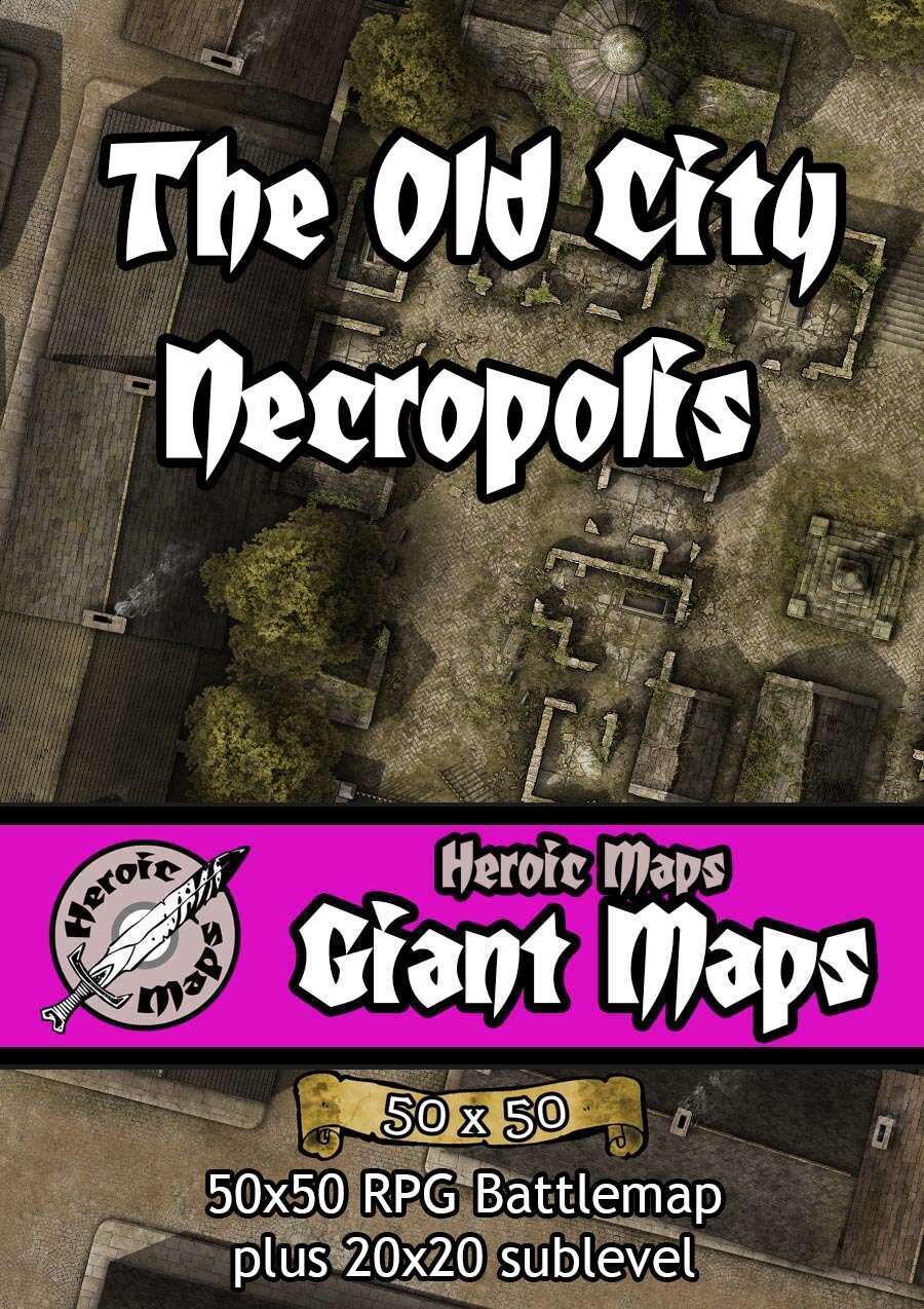 Heroic Maps - Giant Maps: The Old City Necropolis - Heroic Maps ...
