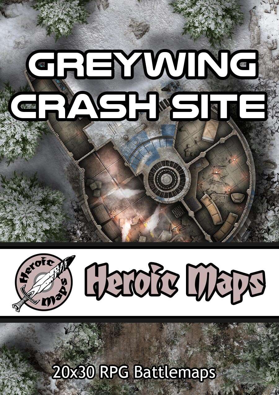 Heroic Maps - Greywing Crash Site - Heroic Maps | Winter | Sci-Fi ...