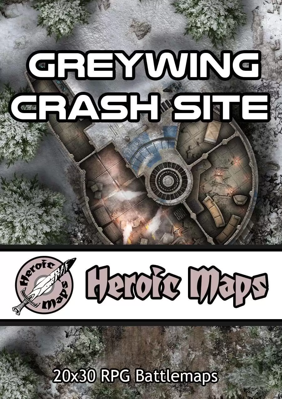 Heroic Maps - Greywing Crash Site - Heroic Maps | Winter | Sci-Fi ...
