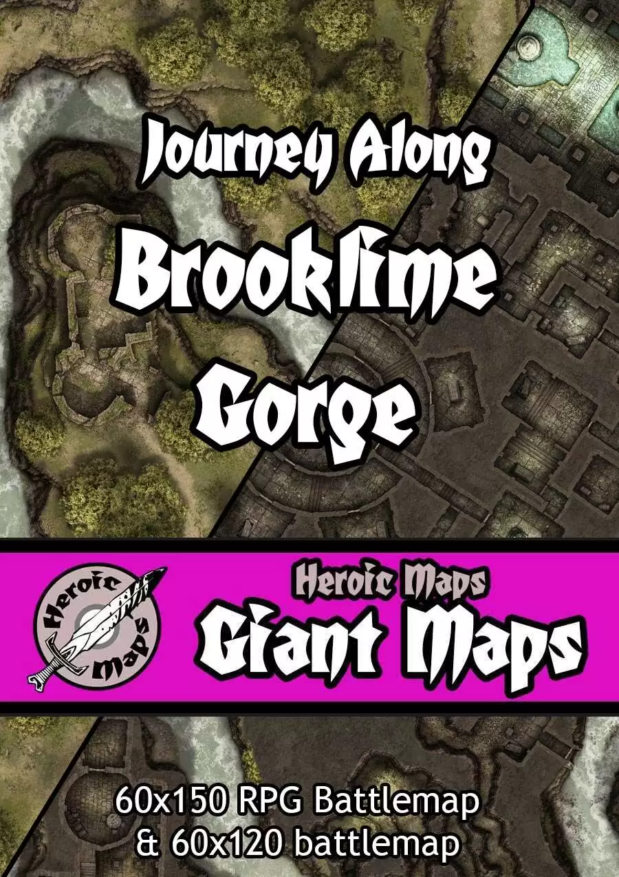 Heroic Maps - Journey Along Brooklime Gorge - Heroic Maps | Caverns ...