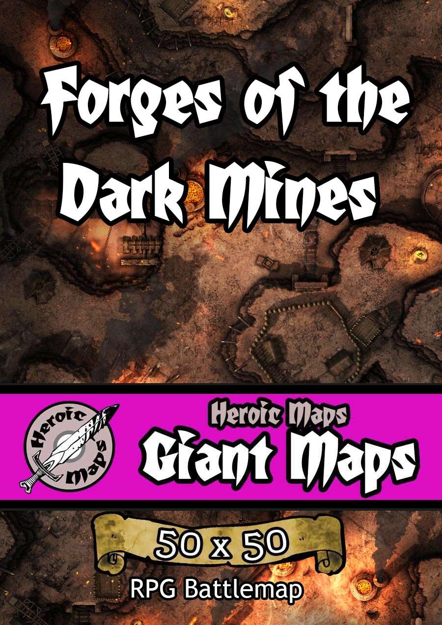 Heroic Maps - Giant Maps: Forges of the Dark Mines - Heroic Maps ...