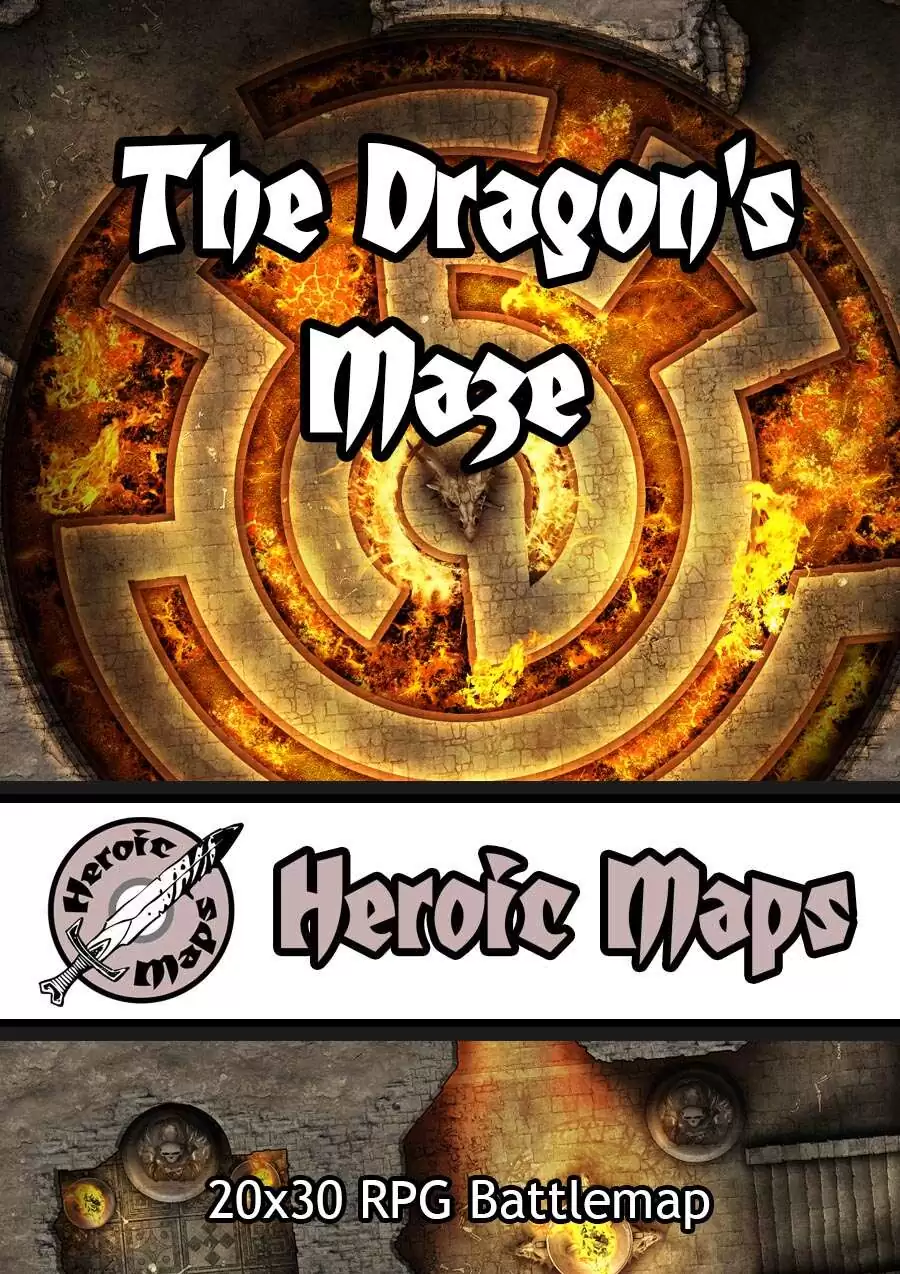 Heroic Maps - The Dragon's Maze - Heroic Maps | Caverns & Tunnels ...