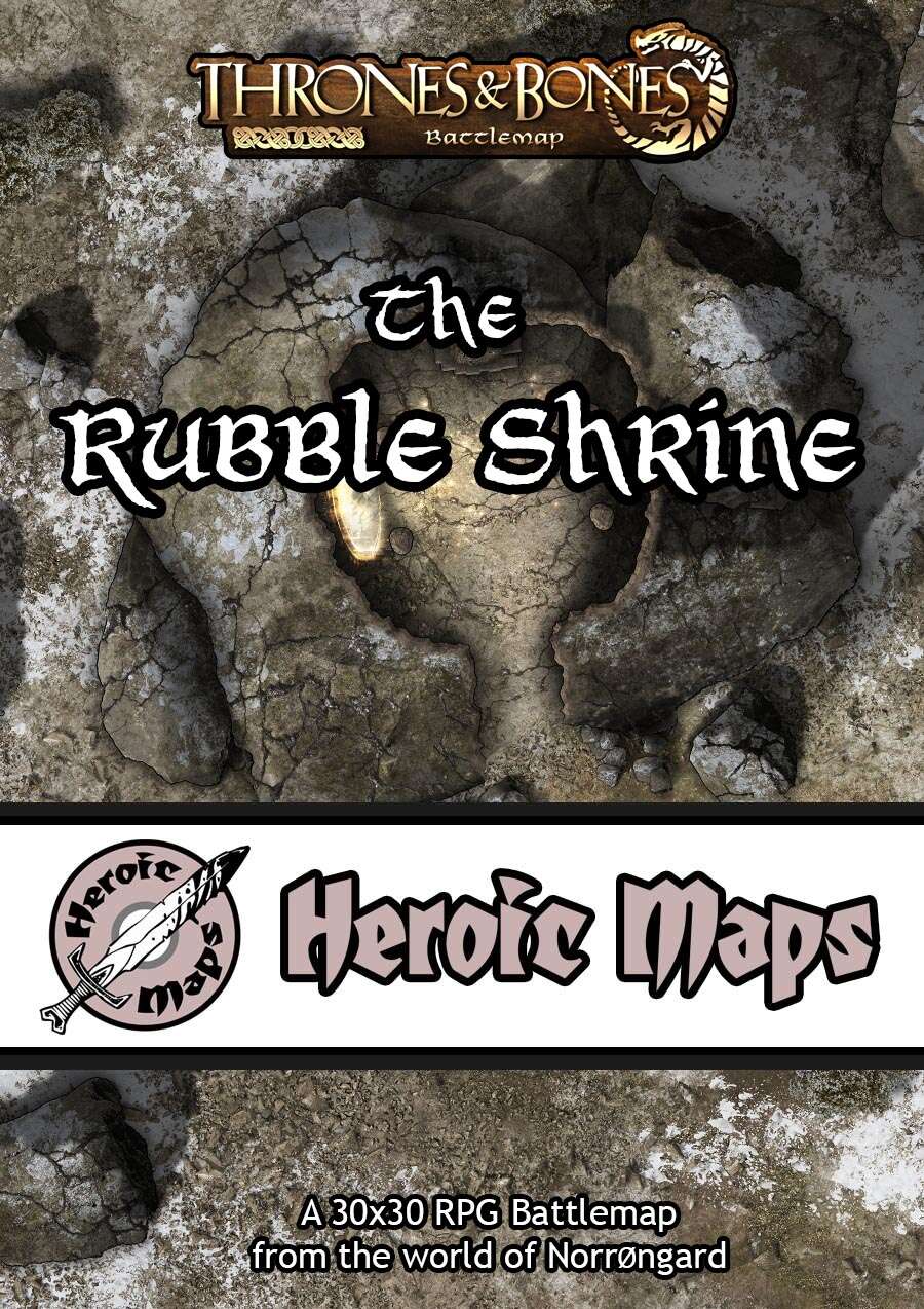 Heroic Maps - Norrøngard: The Rubble Shrine - Heroic Maps | Caverns ...