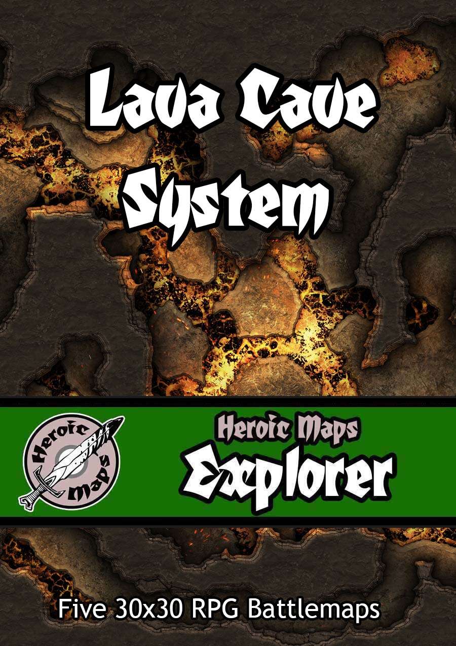 Heroic Maps - Explorer: Lava Cave System - Heroic Maps | Caverns ...