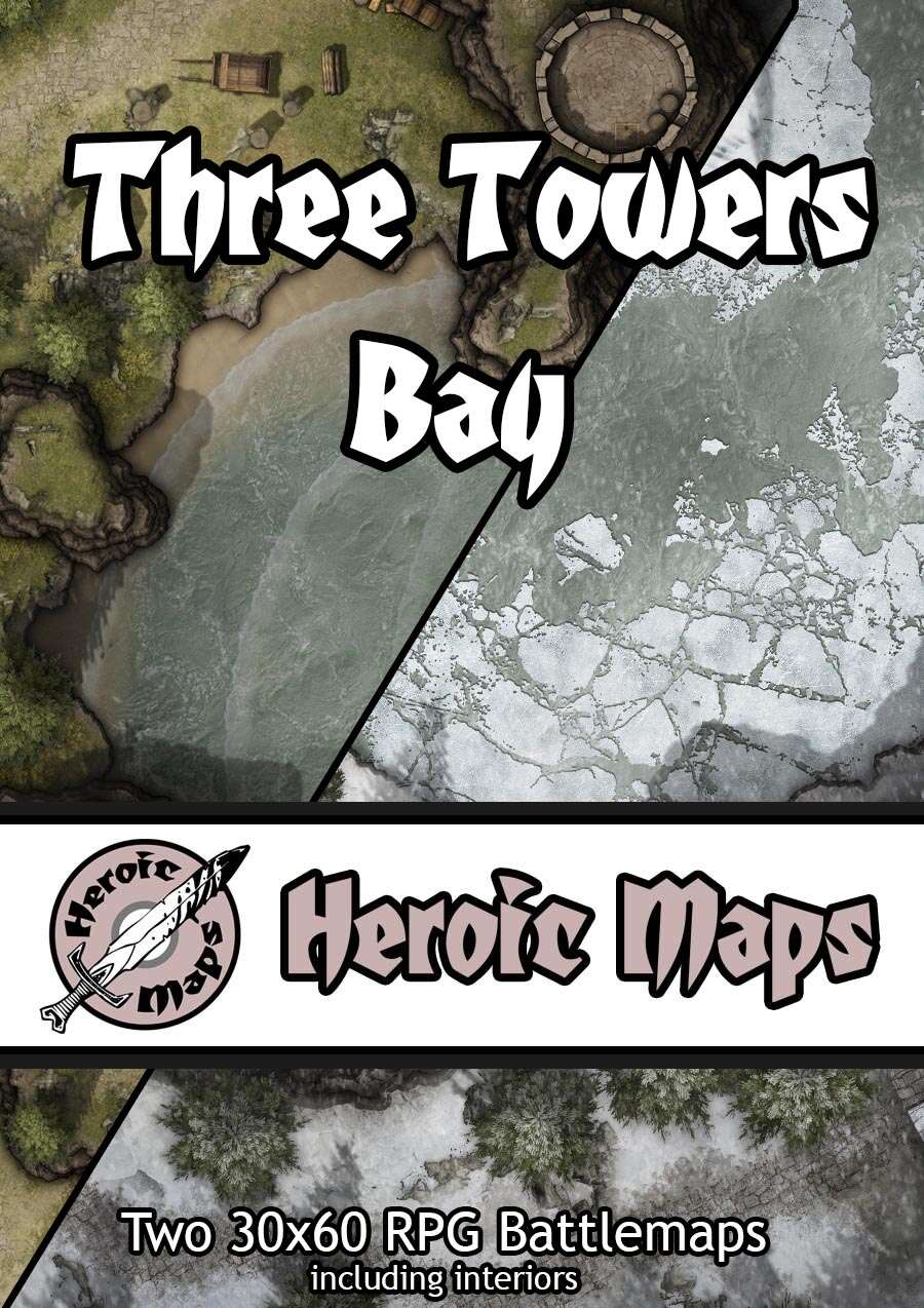 Heroic Maps - Three Towers Bay - Heroic Maps | Buildings | Wilderness ...