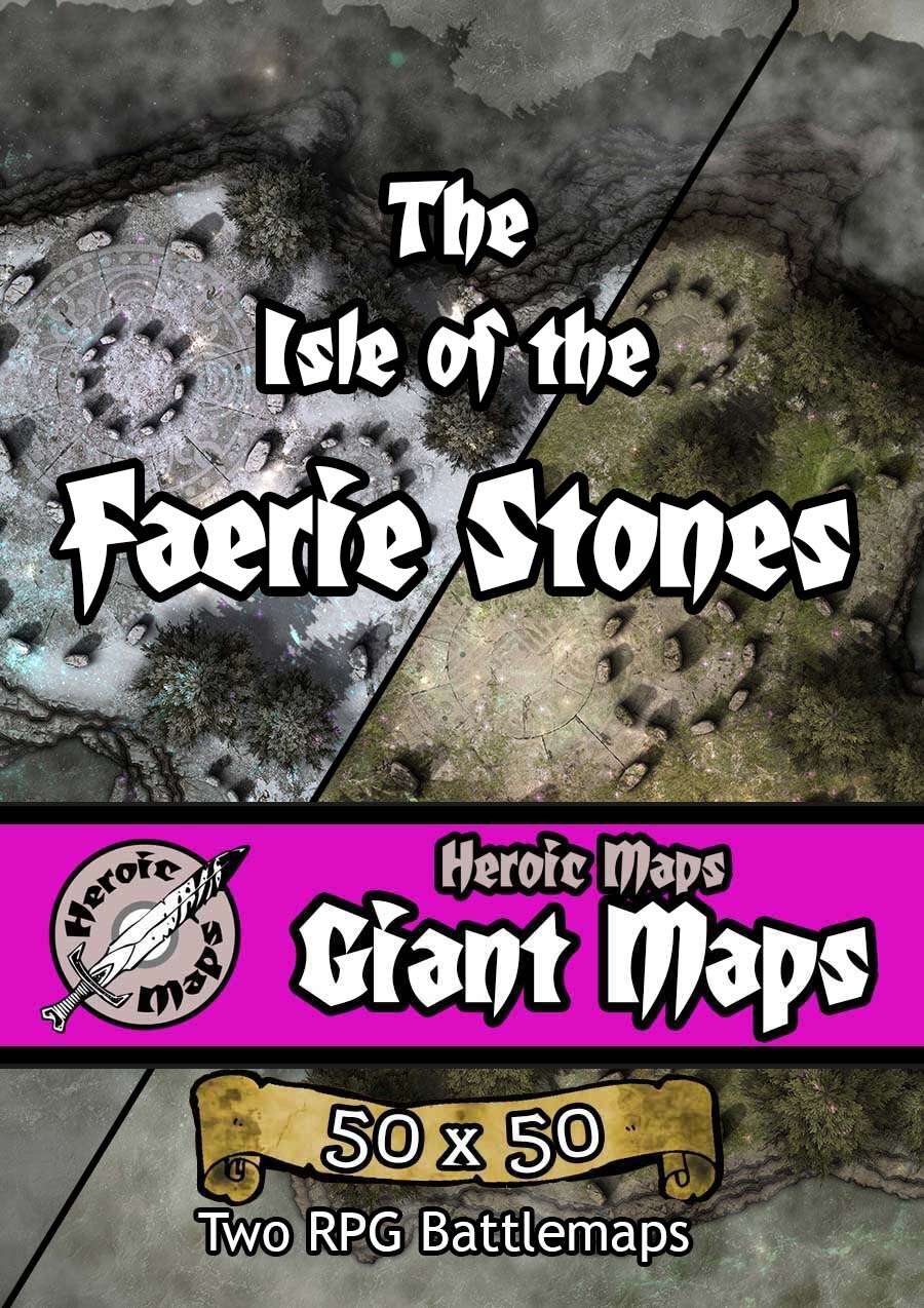 Heroic Maps - Giant Maps: The Isle of the Faerie Stones - Heroic Maps ...