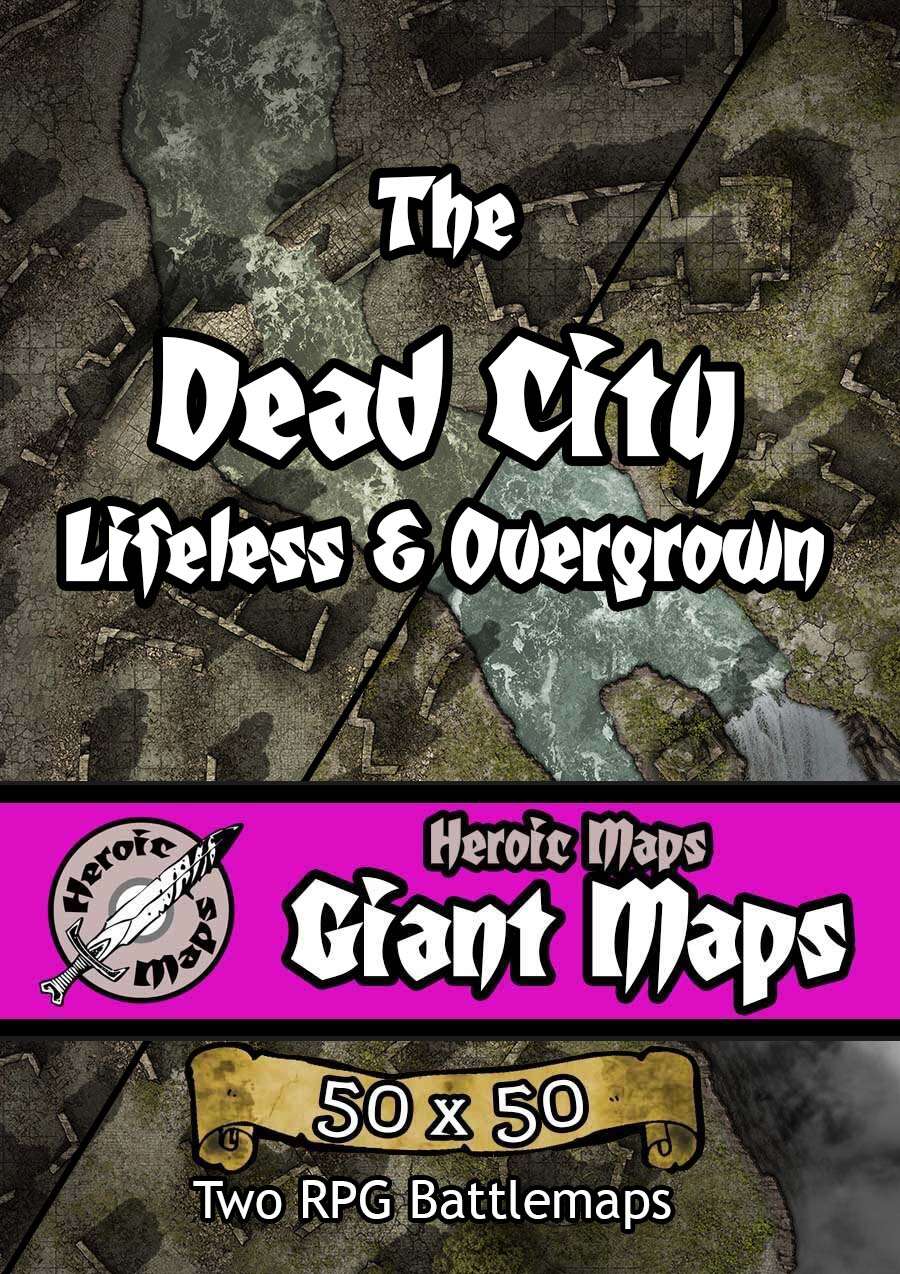 Heroic Maps - Giant Maps: The Dead City - Lifeless & Overgrown - Heroic ...