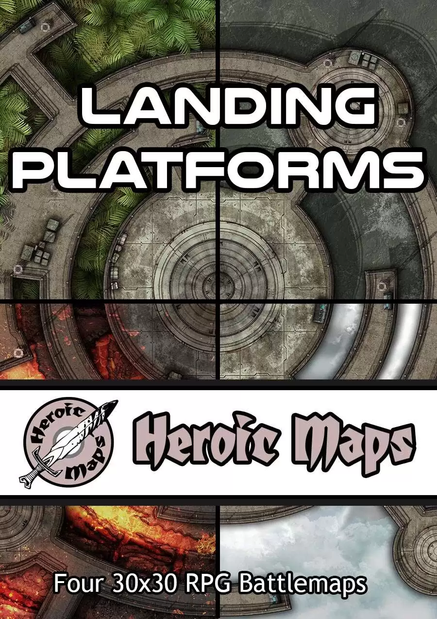 Heroic Maps - Landing Platforms - Heroic Maps | Buildings | Sci-Fi ...