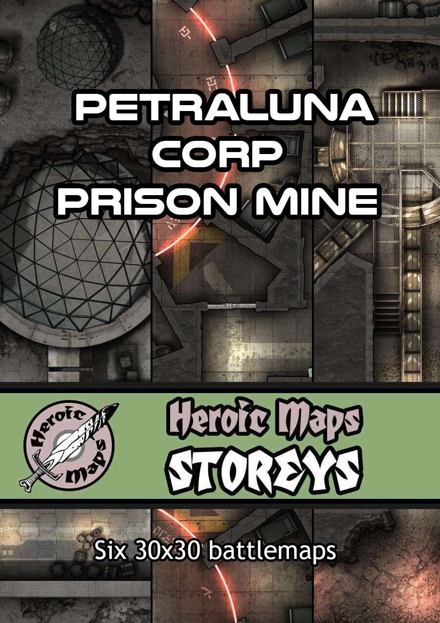 Heroic Maps - Storeys: Petraluna Corp Prison Mine - Heroic Maps ...