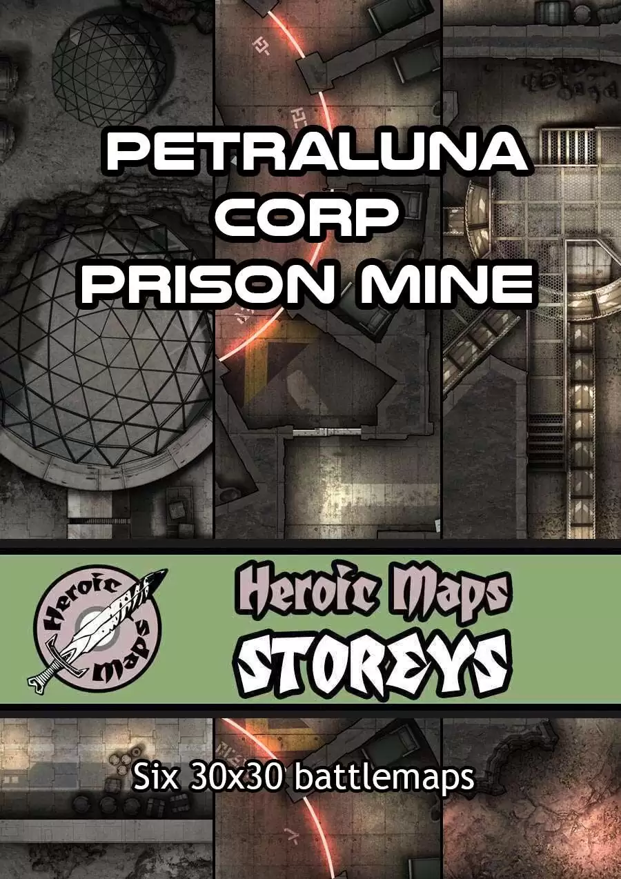 Heroic Maps - Storeys: Petraluna Corp Prison Mine - Heroic Maps ...