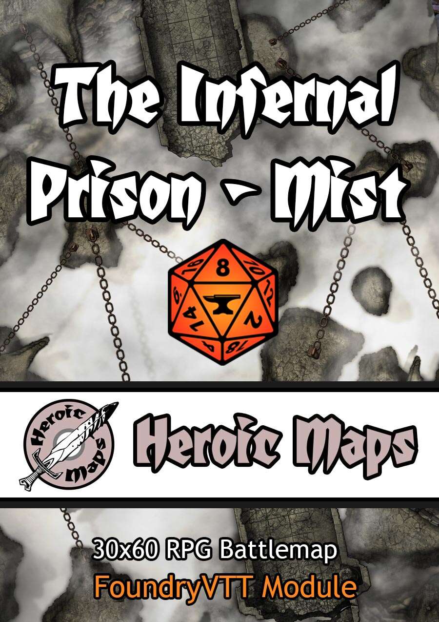 Heroic Maps - The Infernal Prison - Mist Foundry VTT Module - Heroic ...