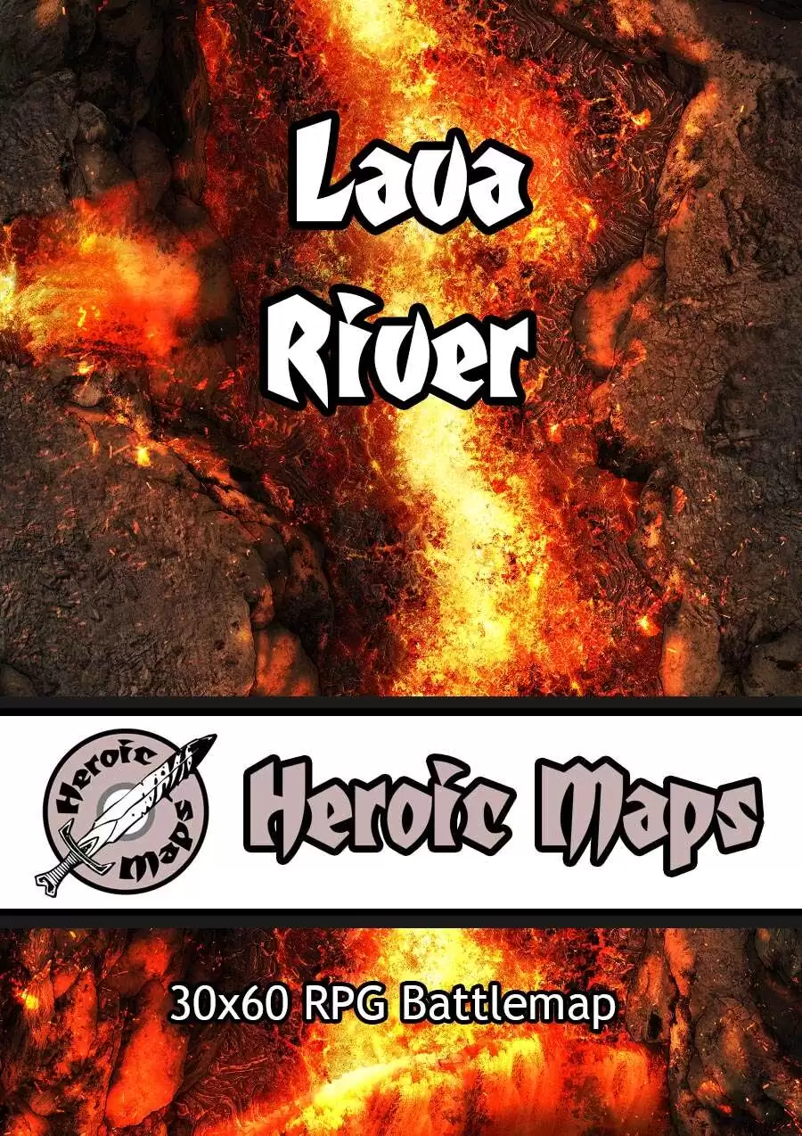 Heroic Maps - Giant Maps: Lava River - Heroic Maps | Wilderness ...