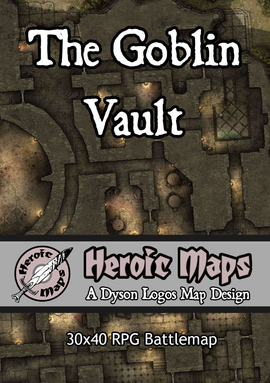 Heroic Maps - The Goblin Vault - Heroic Maps | Caverns & Tunnels ...