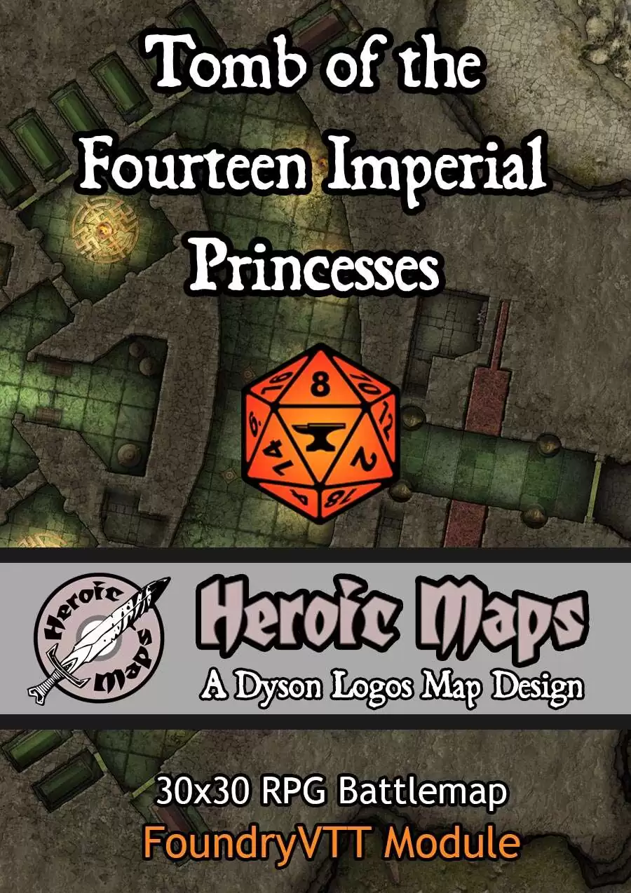 Heroic Maps - Tomb of the Fourteen Imperial Princesses Foundry VTT ...