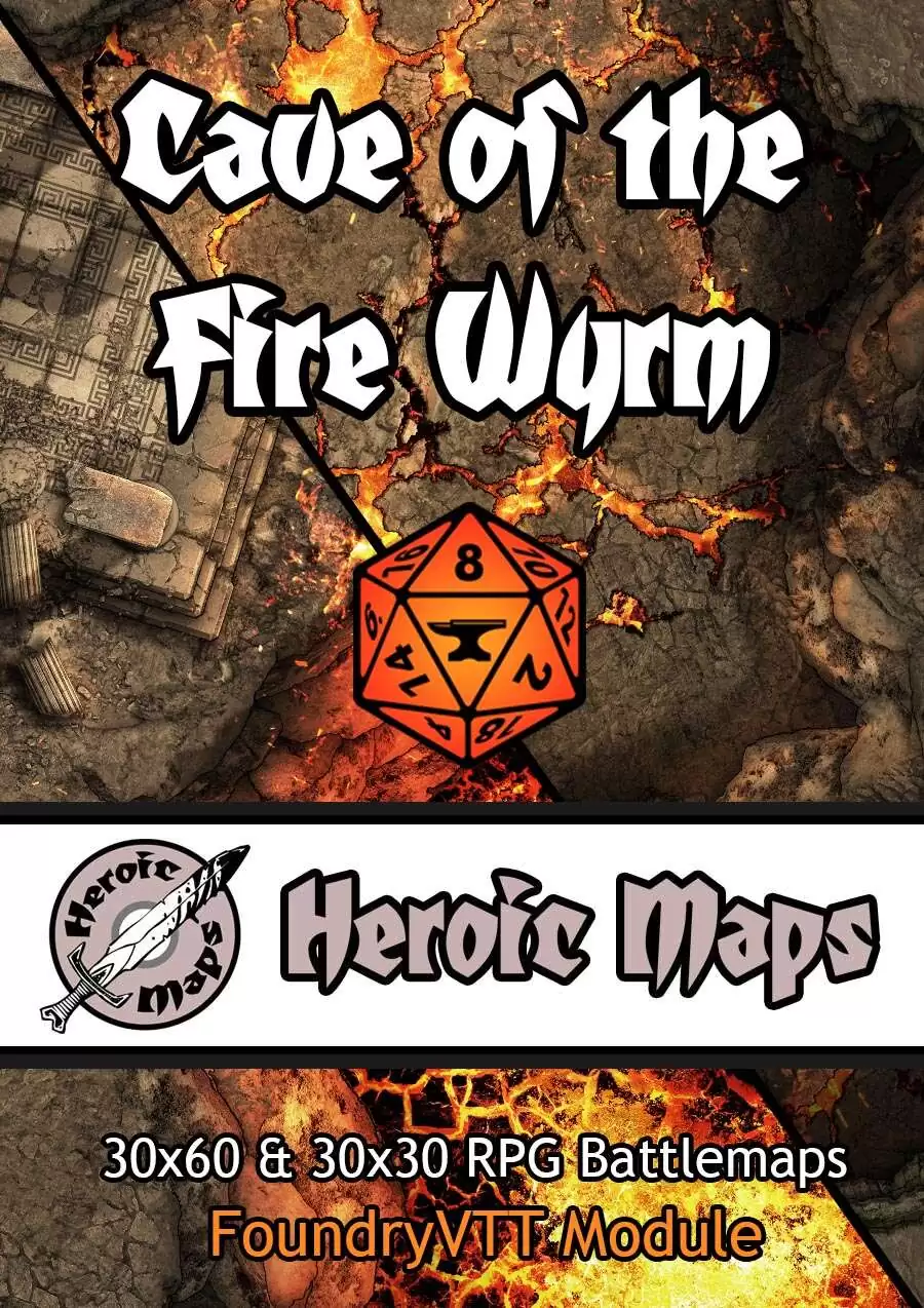 Heroic Maps - Cave of the Fire Wyrm Foundry VTT Module - Heroic Maps ...