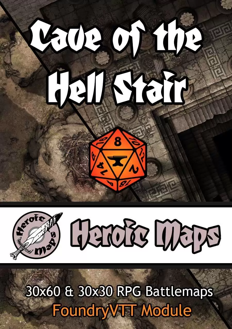 Heroic Maps - Cave of the Hell Stair Foundry VTT Module - Heroic Maps ...