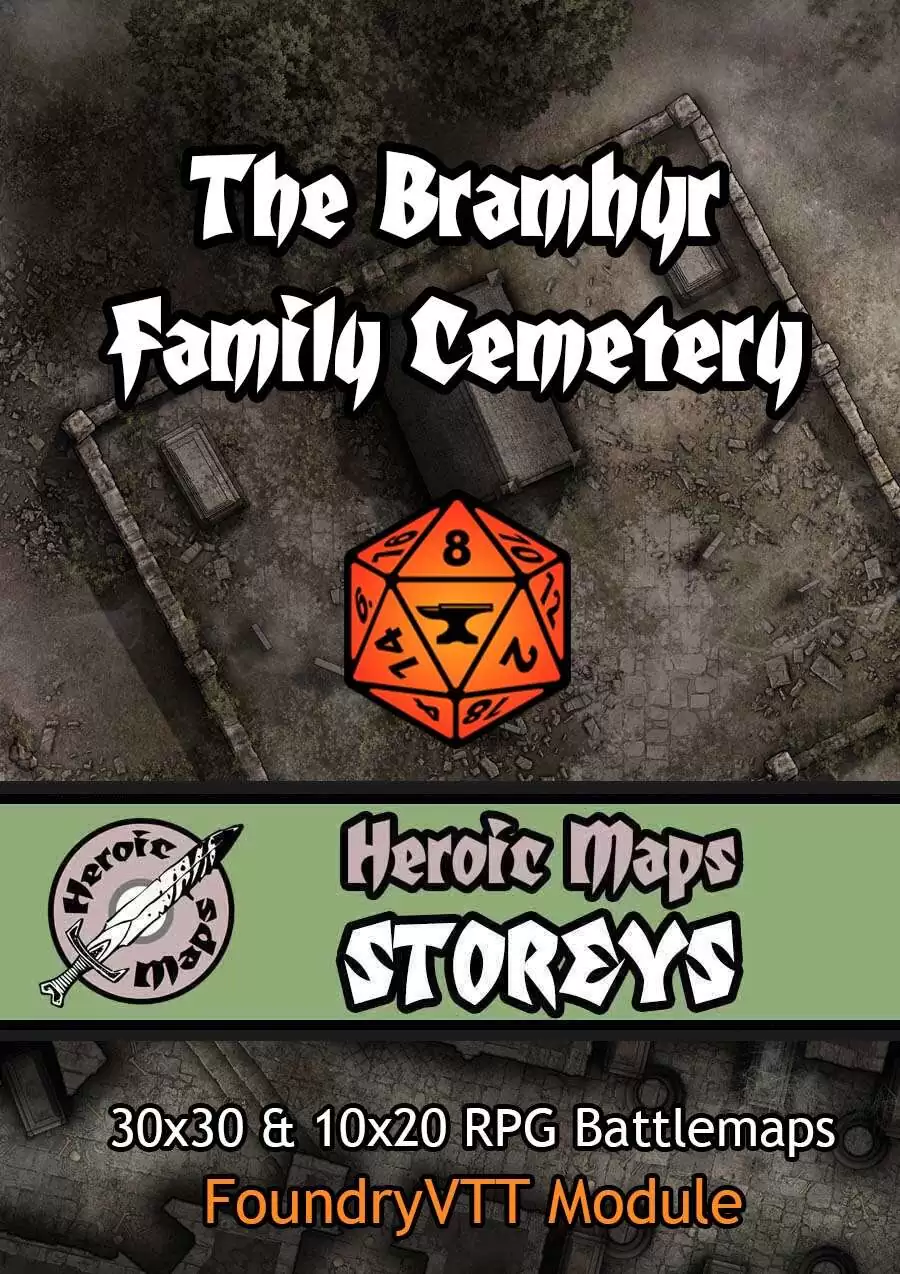 Heroic Maps - Storeys: The Bramhyr Family Cemetery Foundry VTT Module ...