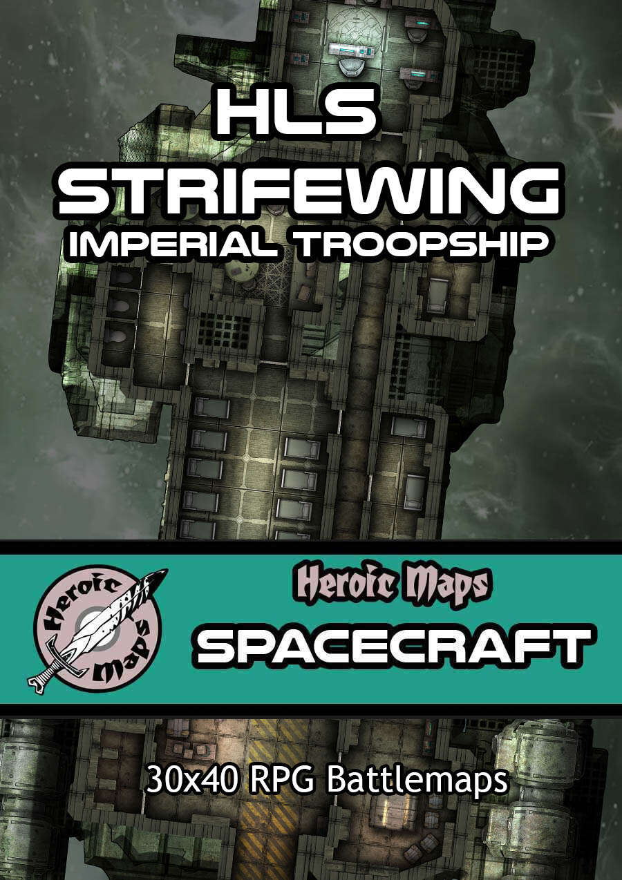 Heroic Maps - Spacecraft: HLS Strifewing Imperial Troopship - Heroic ...