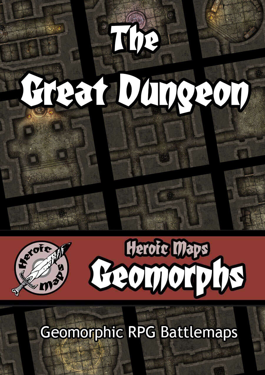 Heroic Maps - Geomorphs: The Great Dungeon - Heroic Maps | Caverns ...