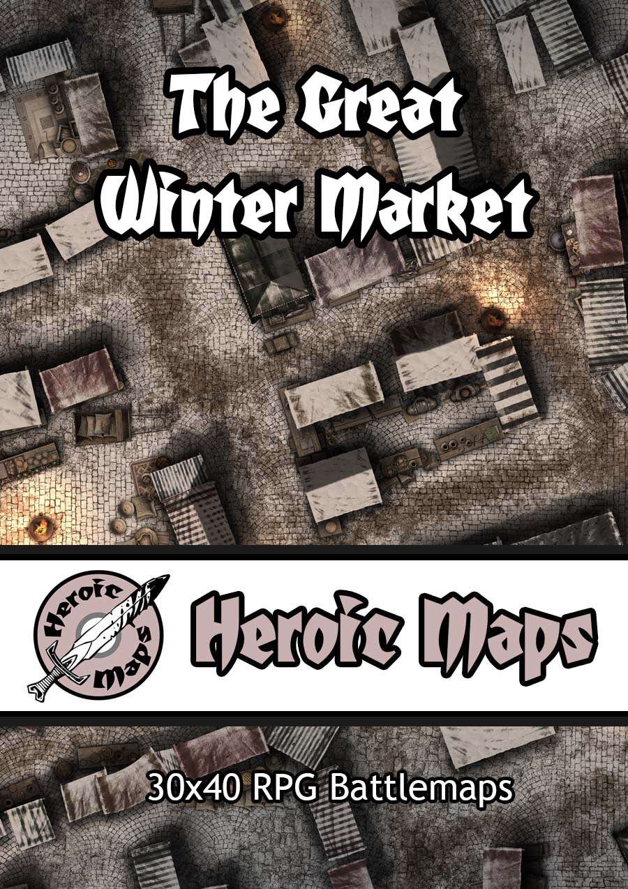Heroic Maps - The Great Winter Market - Heroic Maps | Cities | Roads ...