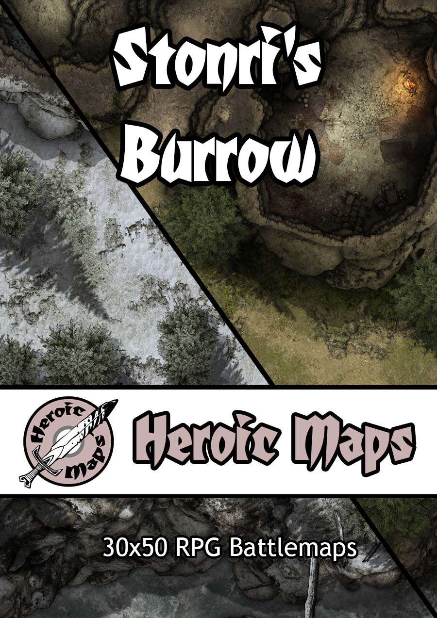 Heroic Maps - Stonri's Burrow - Heroic Maps | Caverns & Tunnels ...