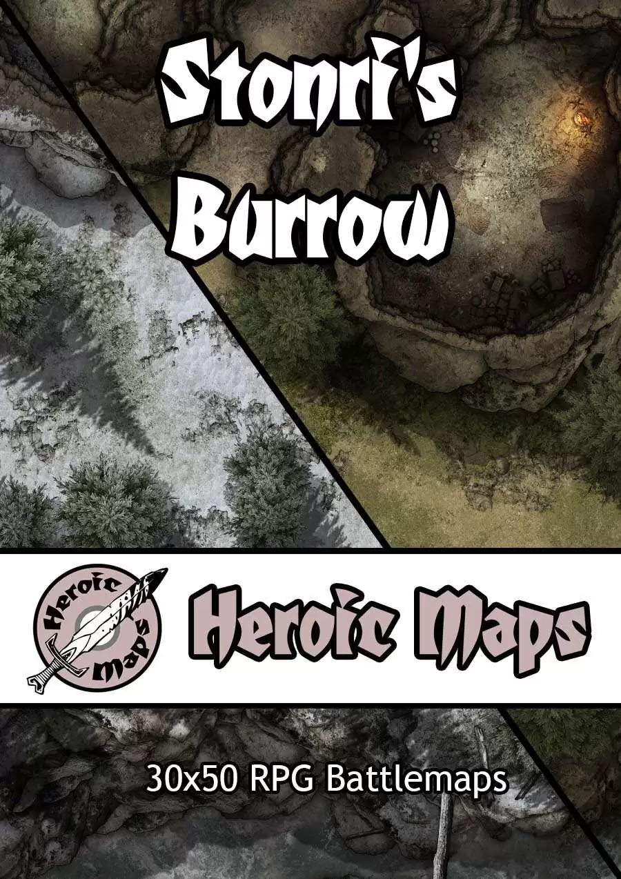 Heroic Maps - Stonri's Burrow - Heroic Maps | Caverns & Tunnels ...