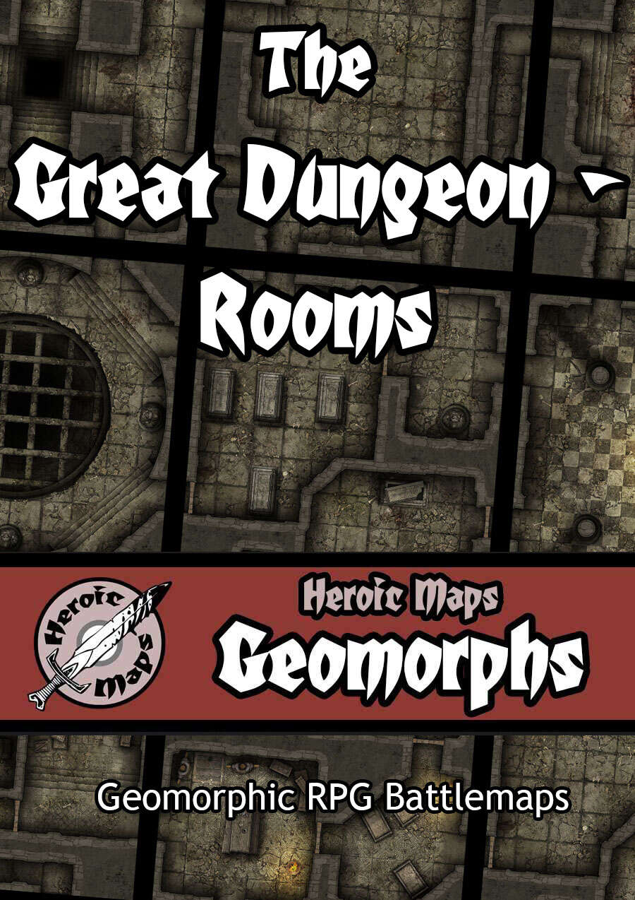 Heroic Maps - Geomorphs: The Great Dungeon - Rooms - Heroic Maps ...