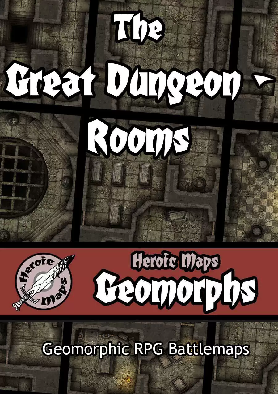 Heroic Maps - Geomorphs: The Great Dungeon - Rooms - Heroic Maps ...