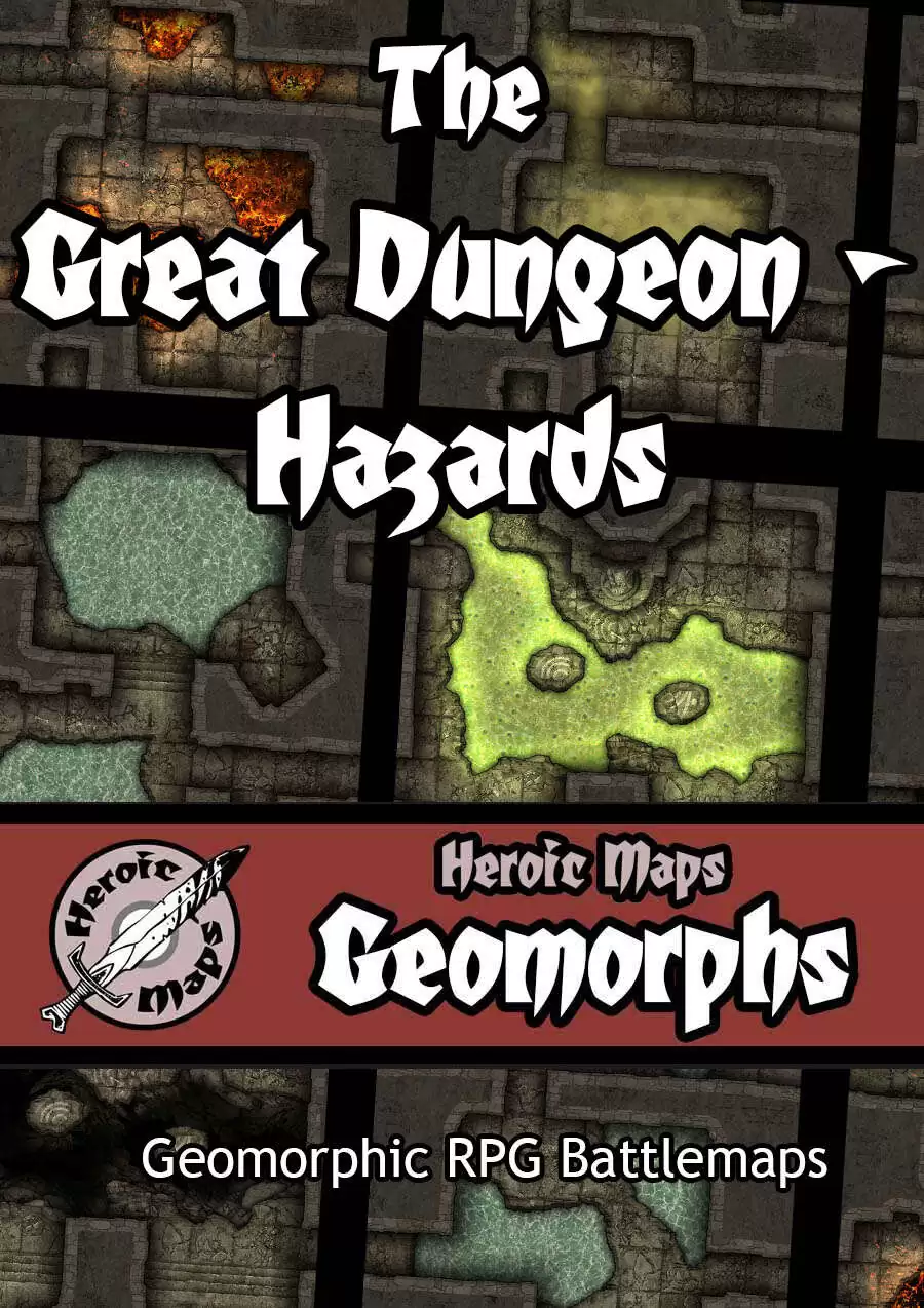 Heroic Maps - Geomorphs: The Great Dungeon - Hazards - Heroic Maps ...
