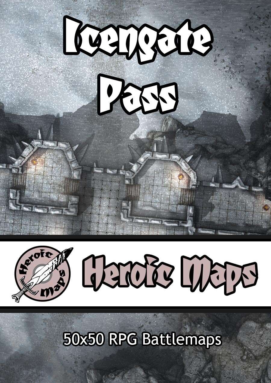 Heroic Maps - Giant Maps: The Icengate Pass - Heroic Maps | Dungeons ...