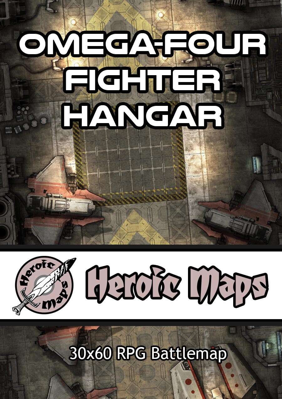 Heroic Maps - Omega Four Fighter Hangar - Heroic Maps | Giant Maps ...