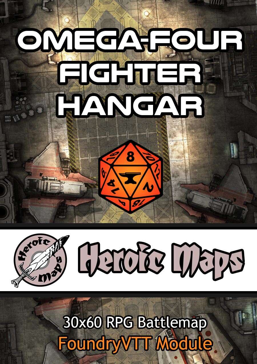 Heroic Maps - Omega Four Fighter Hangar Foundry VTT Module - Heroic ...