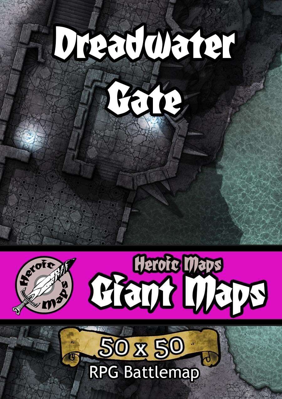 Heroic Maps - Giant Maps: Dreadwater Gate - Heroic Maps | Caverns ...