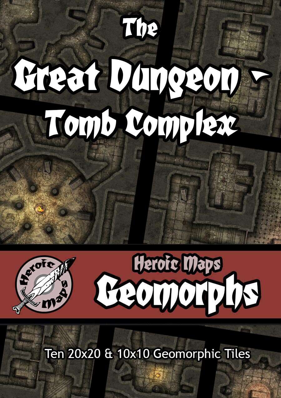 Heroic Maps - Geomorphs: The Great Dungeon - Tomb Complex - Heroic Maps ...