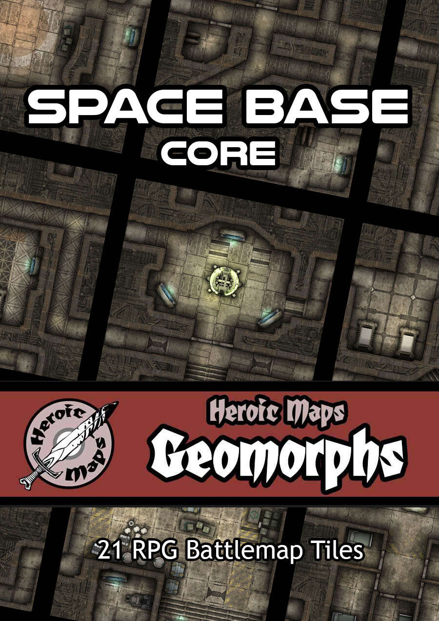 Heroic Maps - Geomorphs: Space Base Core - Heroic Maps | Geomorphs ...