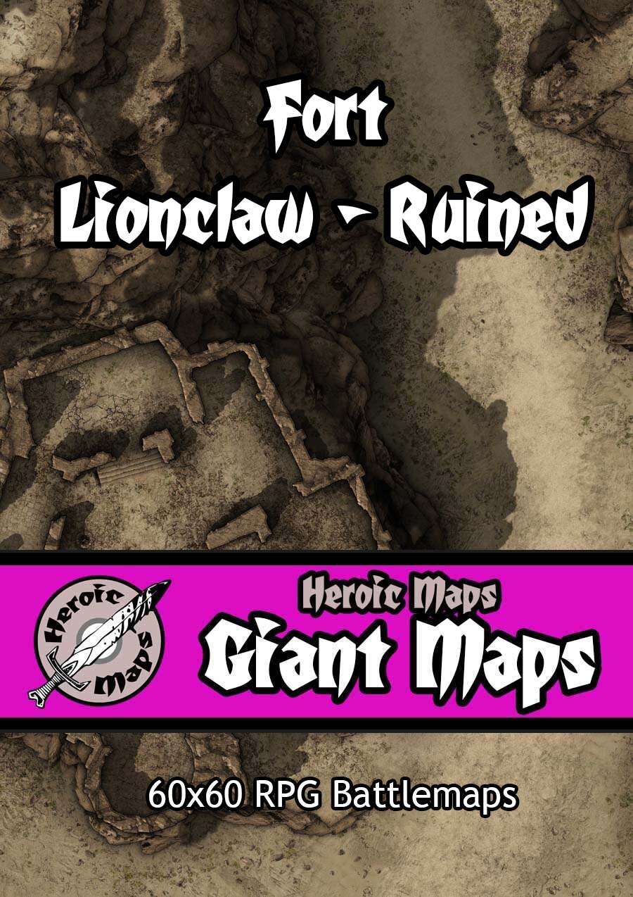 Heroic Maps - Giant Maps: Fort Lionclaw Ruined - Heroic Maps ...