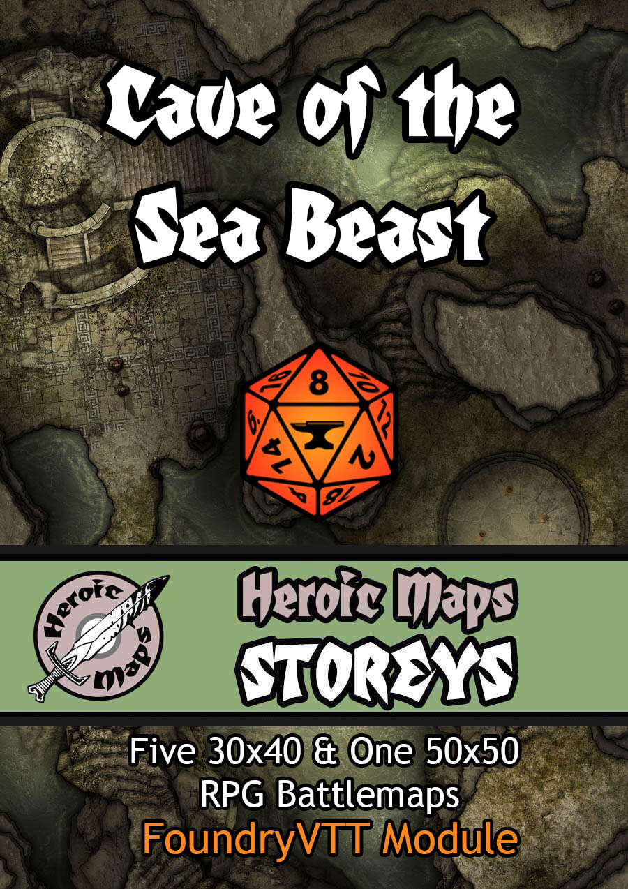 Heroic Maps - Storeys: Cave of the Sea Beast Foundry VTT Module ...