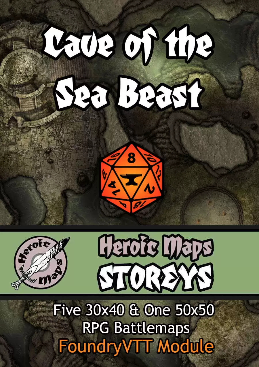 Heroic Maps - Storeys: Cave of the Sea Beast Foundry VTT Module ...