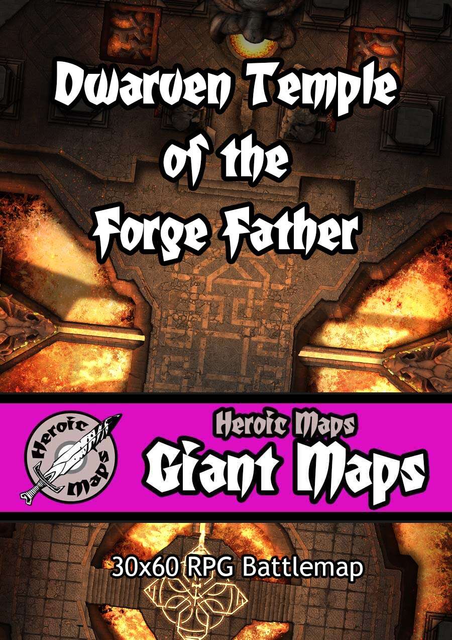 Heroic Maps - Dwarven Temple of the Forge Father - Heroic Maps | Buildings | Caverns & Tunnels ...