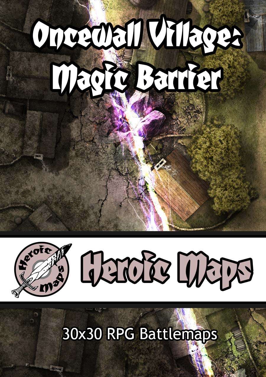 Heroic Maps - Oncewall Village Magic Barrier - Heroic Maps | Buildings ...