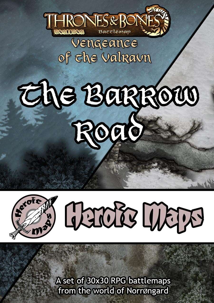 Heroic Maps - Norrøngard: The Barrow Road - Heroic Maps | Ruins ...
